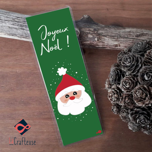 Marque page Père Noël - La Crafteuse